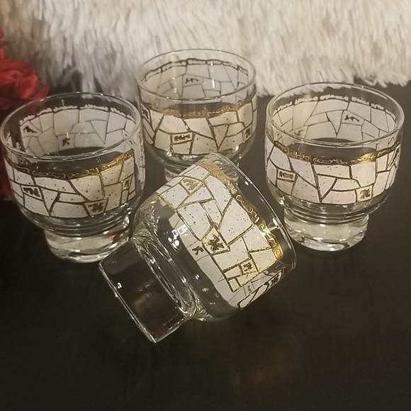 Starlyte Glass | Dining | Starlyte 22k Gold Footed Rocks Glasses | Poshmark